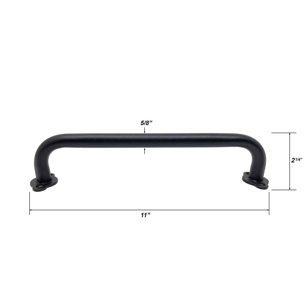 11" Traditional Pull Handle | Matte Black
